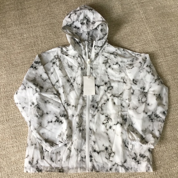 Zara | Jackets & Coats | Zara Black And White Marble Pattern Jacket ...